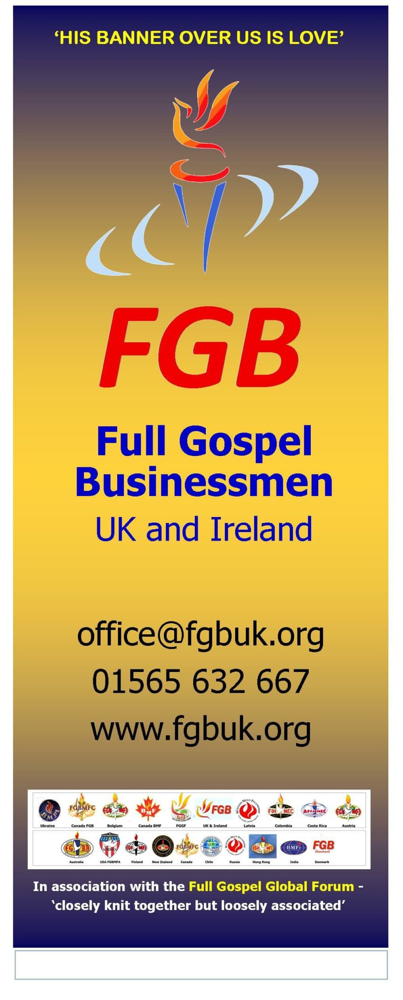 FGB Banner - His Banner Over Us Is Love - FGB
